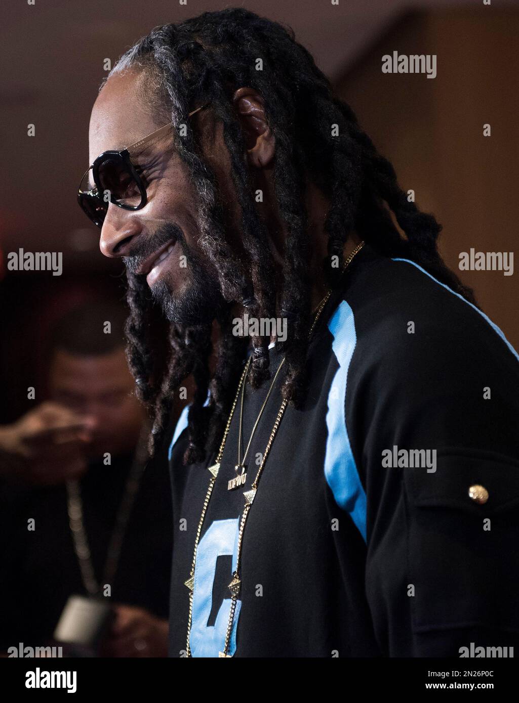 Snoop Dogg seen on the red carpet at the Joe Carter Classic after party ...