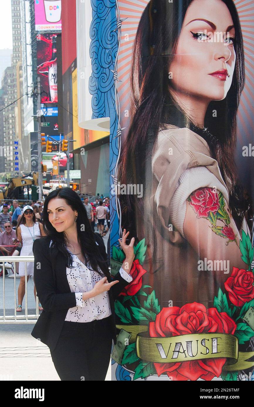Laura Prepon poses at the "Orange is the New Black" Times Square Take ...