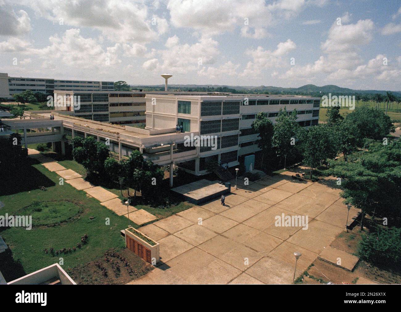 Exterior view of the Lenin School near Havana, Cuba, pictured June 21 ...