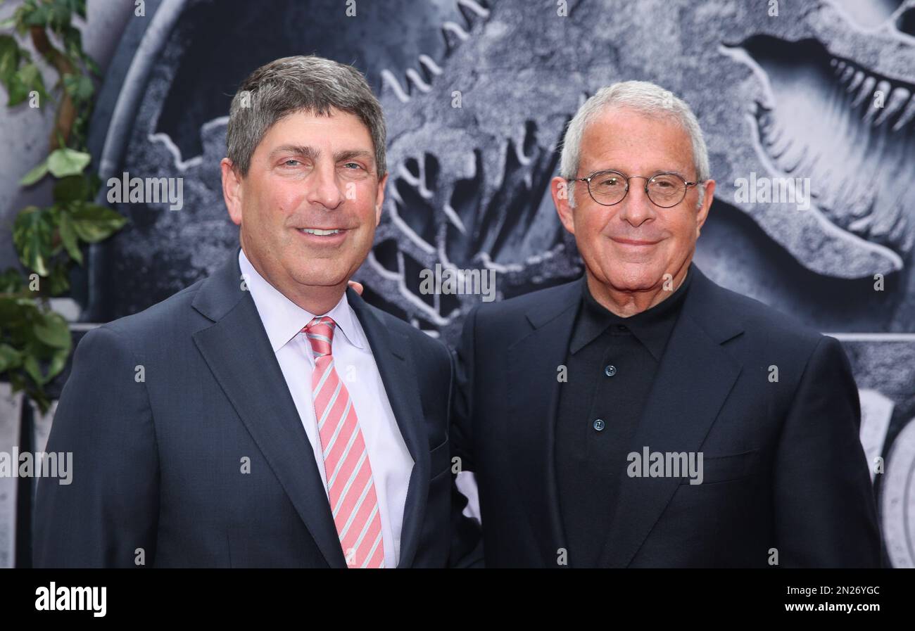 Jeff Shell, Chairman, Filmed Entertainment Group, left, and Ron Meyer ...