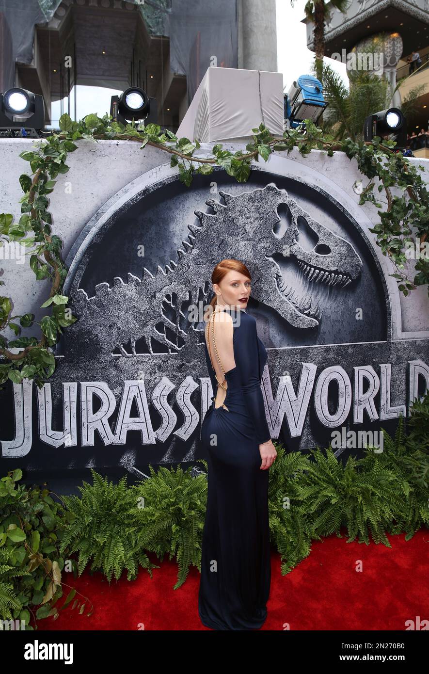 Bryce Dallas Howard arrives at the Los Angeles premiere of "Jurassic ...
