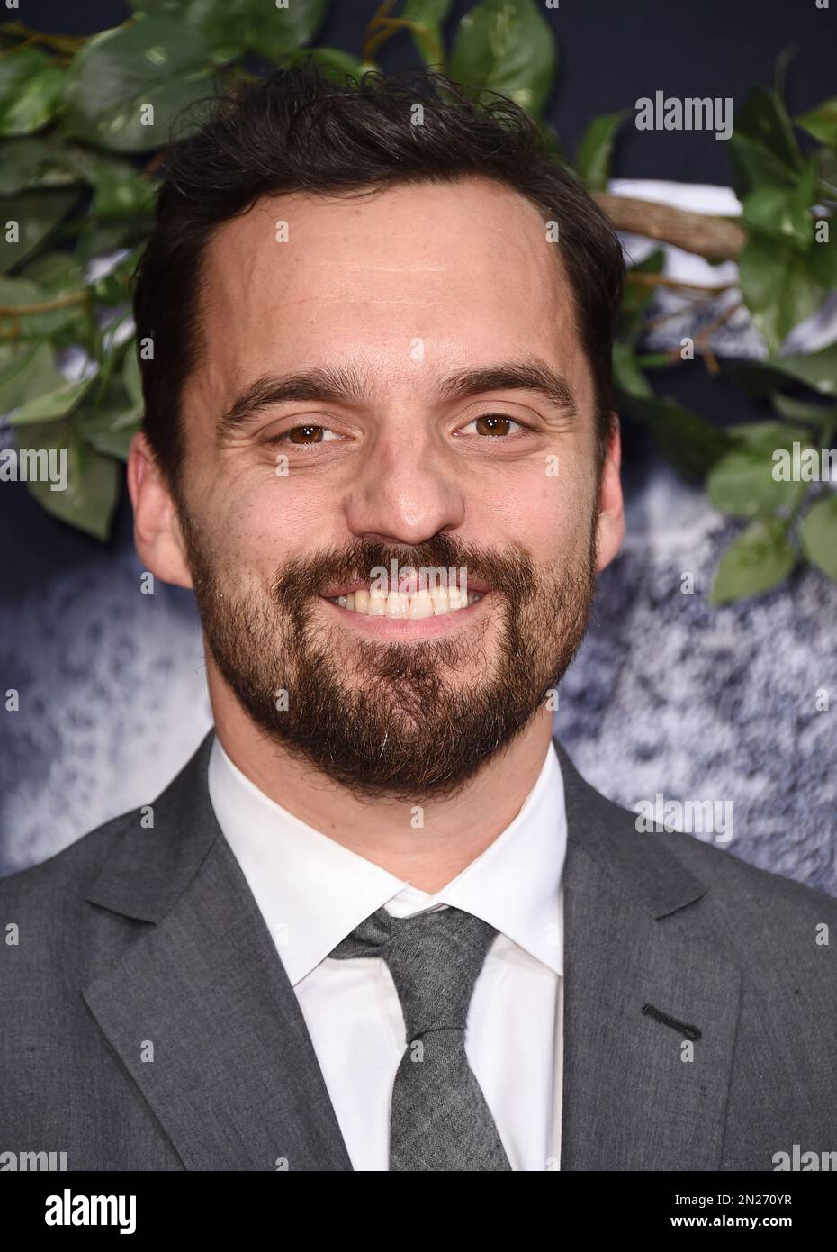 Jake Johnson arrives at the Los Angeles premiere of "Jurassic World" at ...