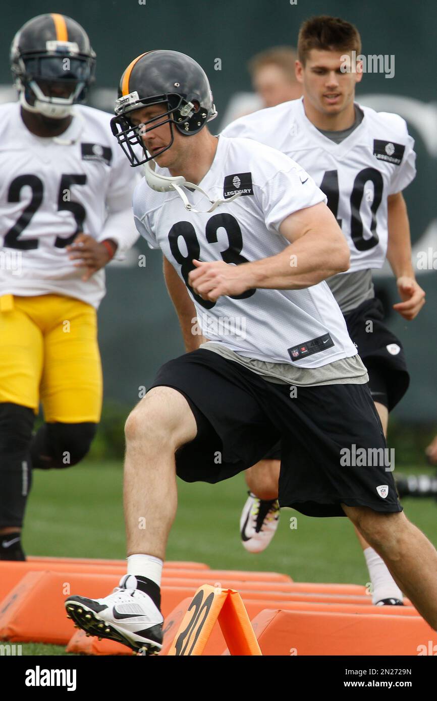 Pittsburgh Steelers tight end Heath Miller (83) participates in an NFL ...
