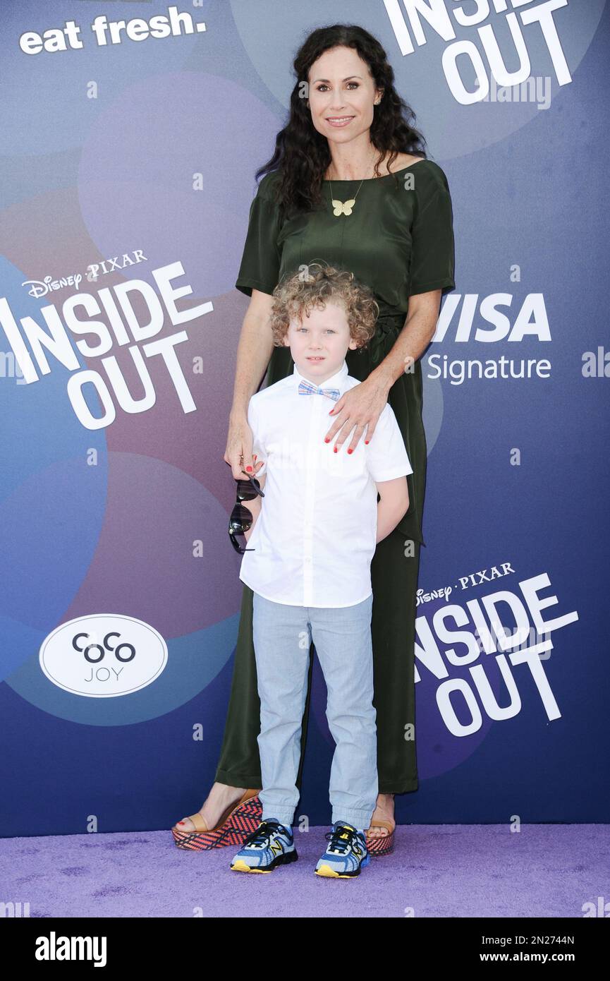 Actress Minnie Driver and son Henry Story Driver arrive at the LA ...