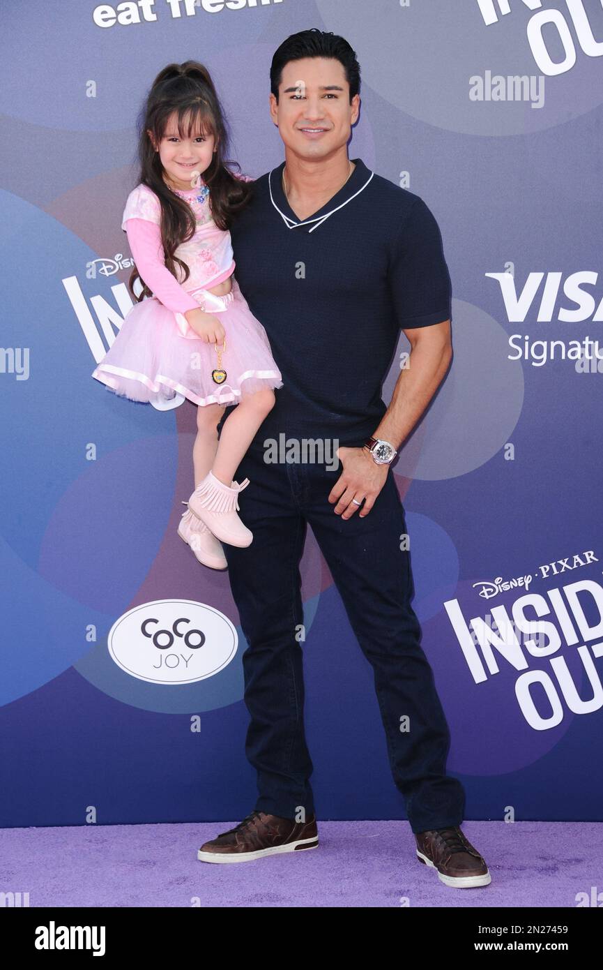 Mario Lopez and daughter Gia Francesca arrive at the LA Premiere Of ...