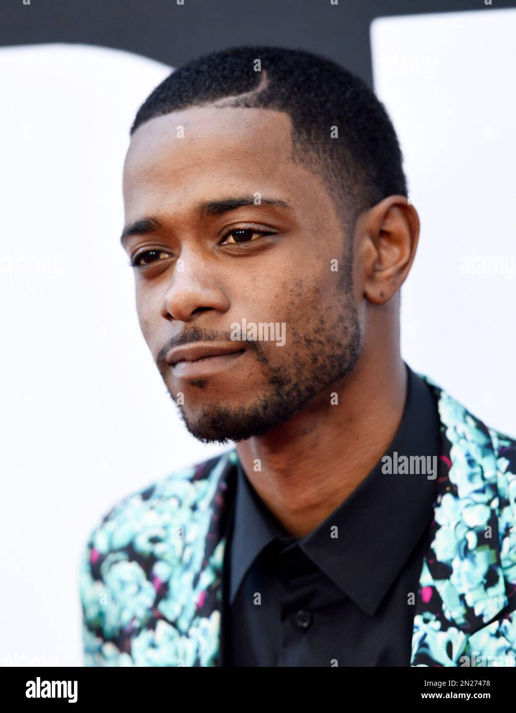 Keith Stanfield, a cast member in "Dope," poses at the premiere of the ...