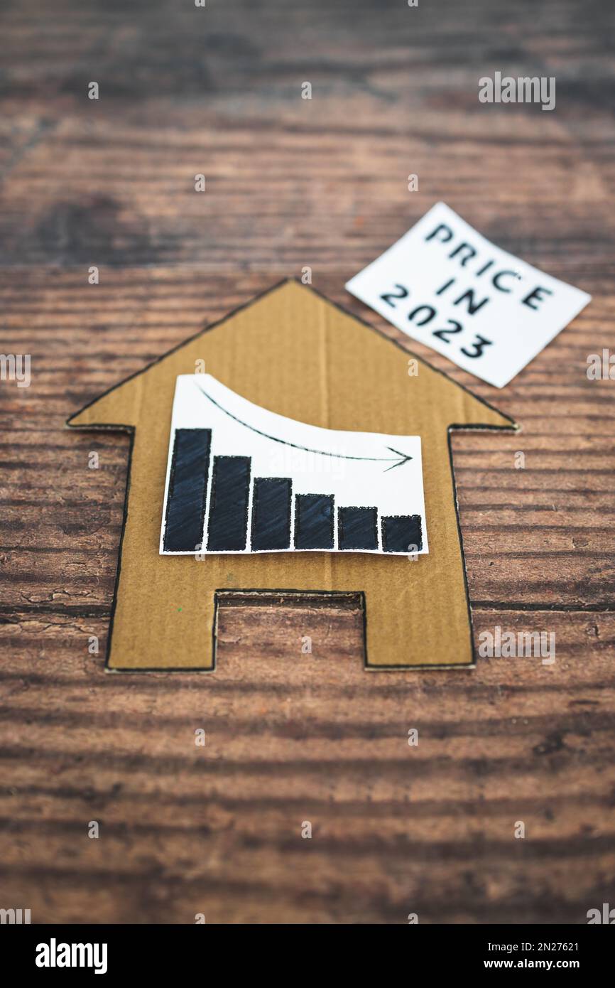 property prices and real estate affordability concept, cardboard house ... property prices and real estate affordability concept, cardboard house ...