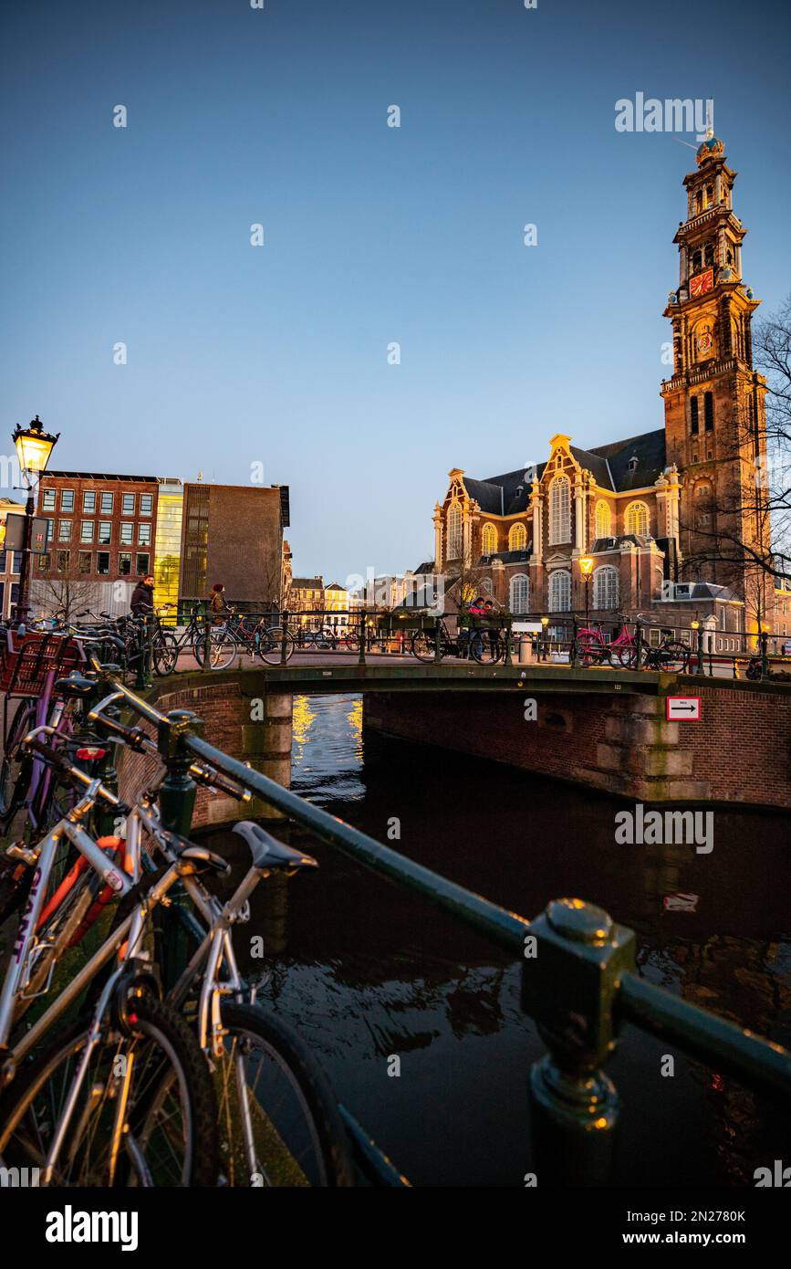 Amsterdam Canal View. Colorful and Historic Buildings in Amsterdam, The ...