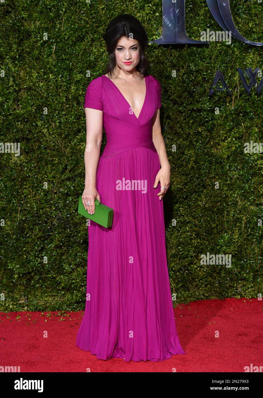 Sarah Stiles arrives at the 69th annual Tony Awards at Radio City Music ...