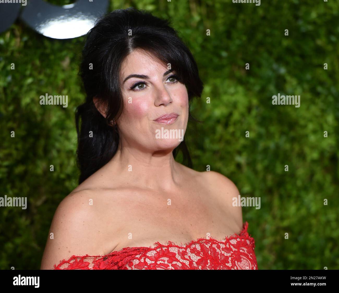 Monica Lewinsky arrives at the 69th annual Tony Awards at Radio City ...