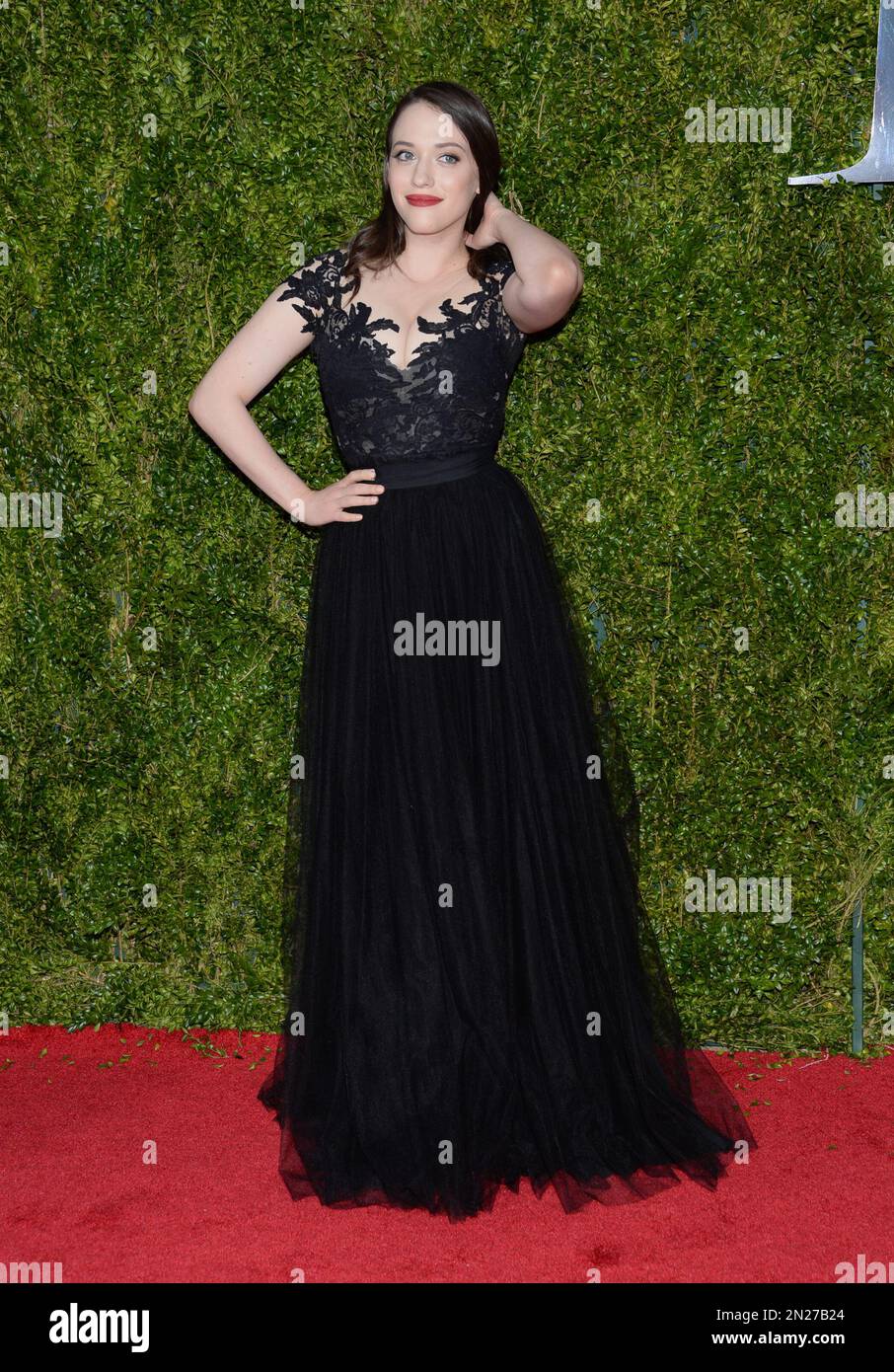 Kat Dennings arrives at the 69th annual Tony Awards at Radio City Music ...