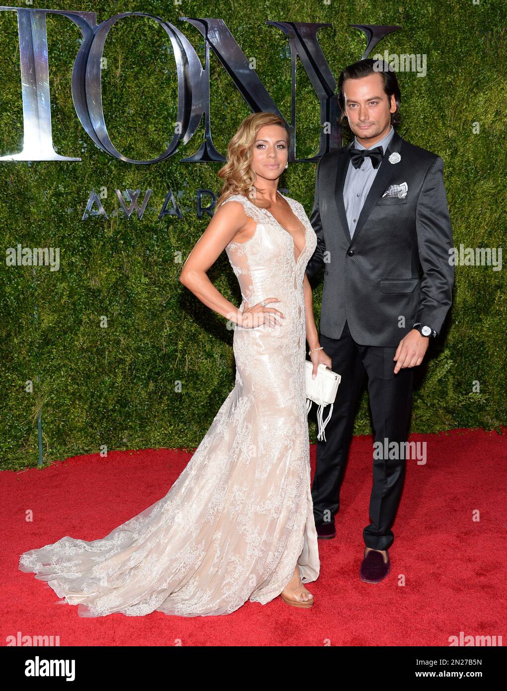 Constantine Maroulis, right, and Angel Reed arrive at the 69th annual ...
