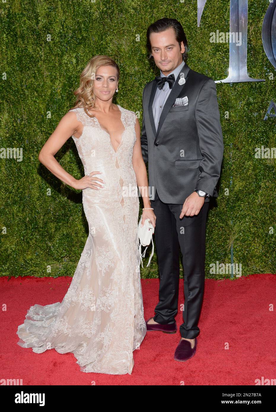 Constantine Maroulis, right, and Angel Reed arrive at the 69th annual ...