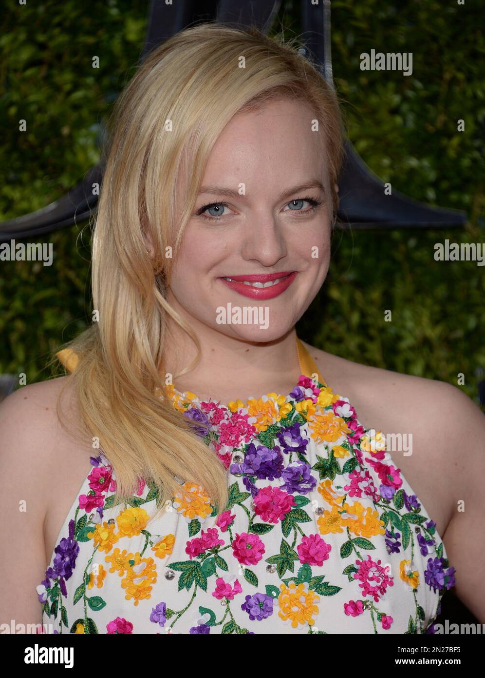 Eliasbeth Moss arrives at the 69th annual Tony Awards at Radio City ...