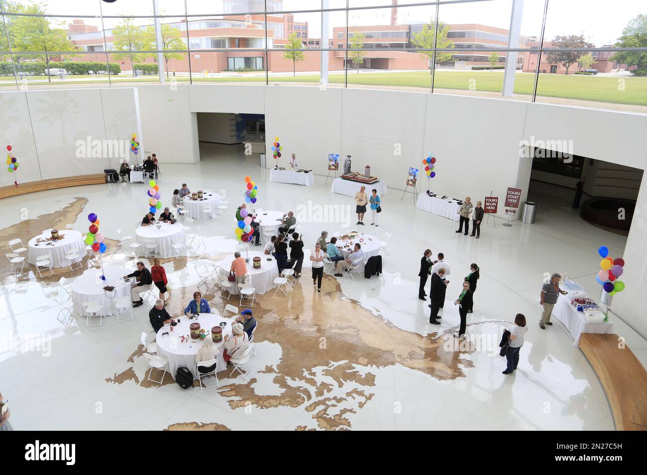 A general view is seen at the SC Johnson Frank Lloyd Wright Birthday ...