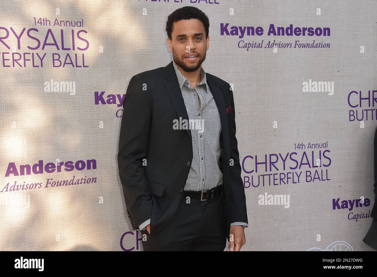 Michael Ealy arrives at the 14th Annual Chrysalis Butterfly Ball held ...