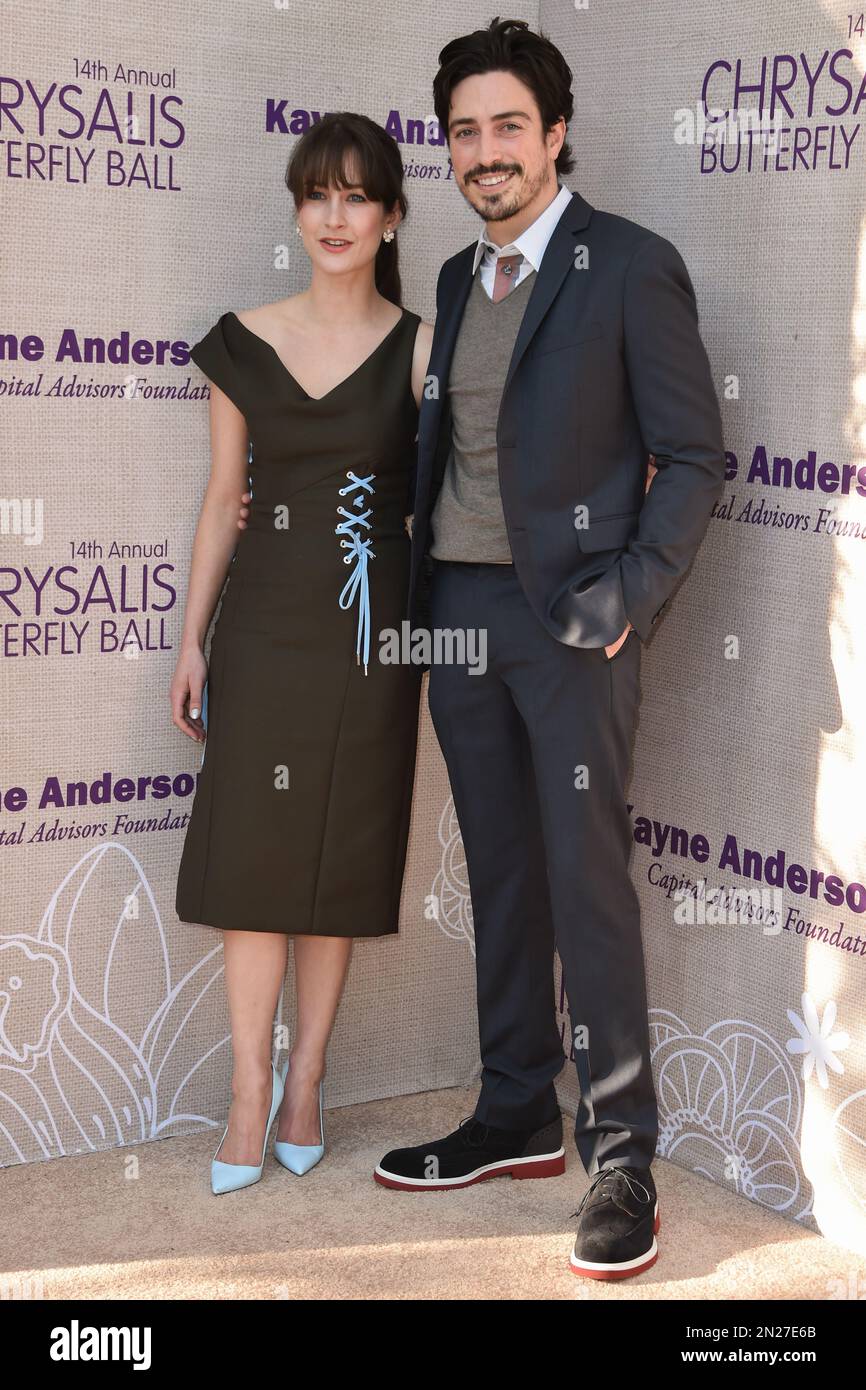 Michelle Mulitz, left and Ben Feldman arrive at the 14th Annual ...