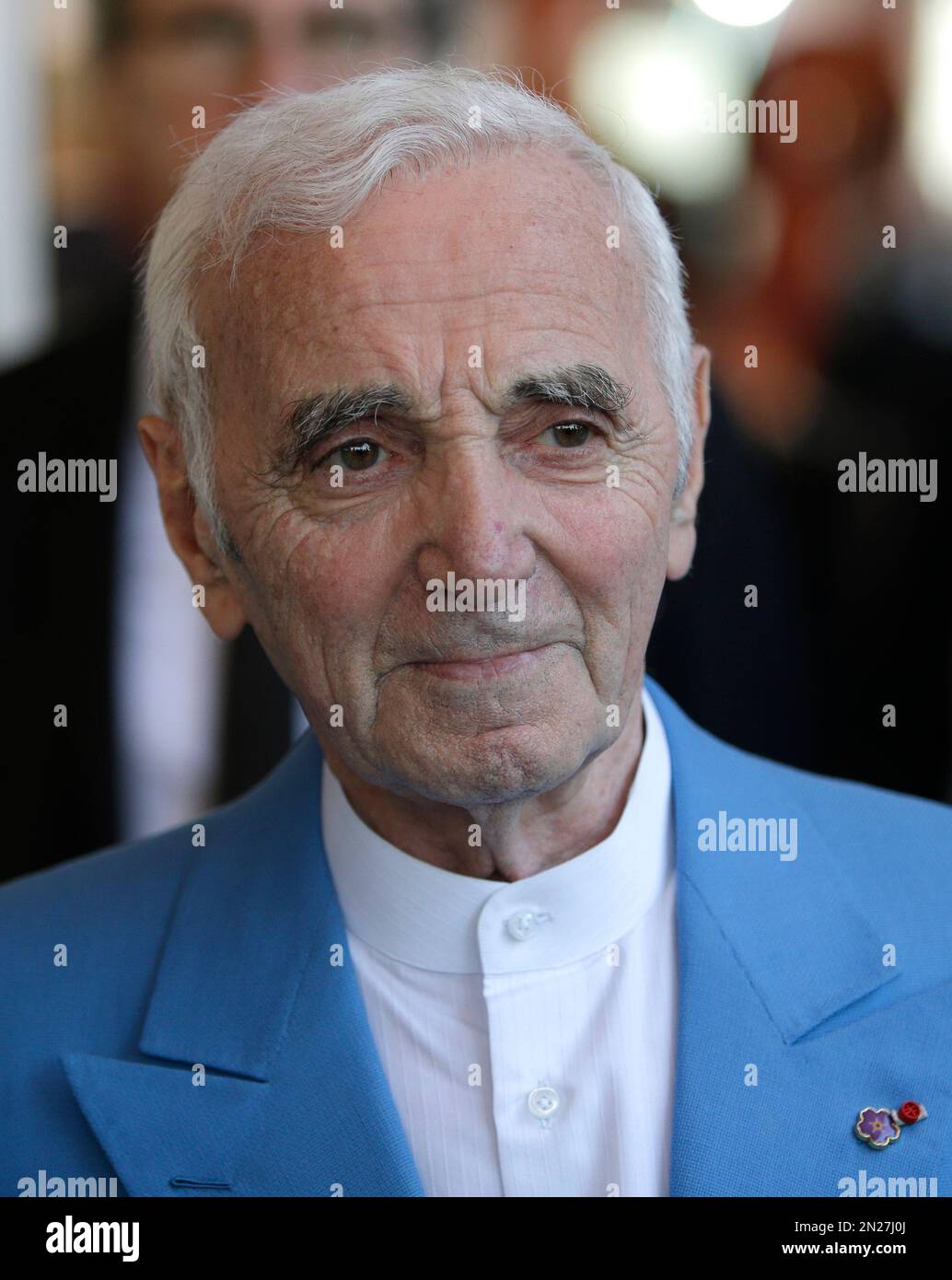 French and Armenian singer, songwriter and actor, Charles Aznavour ...