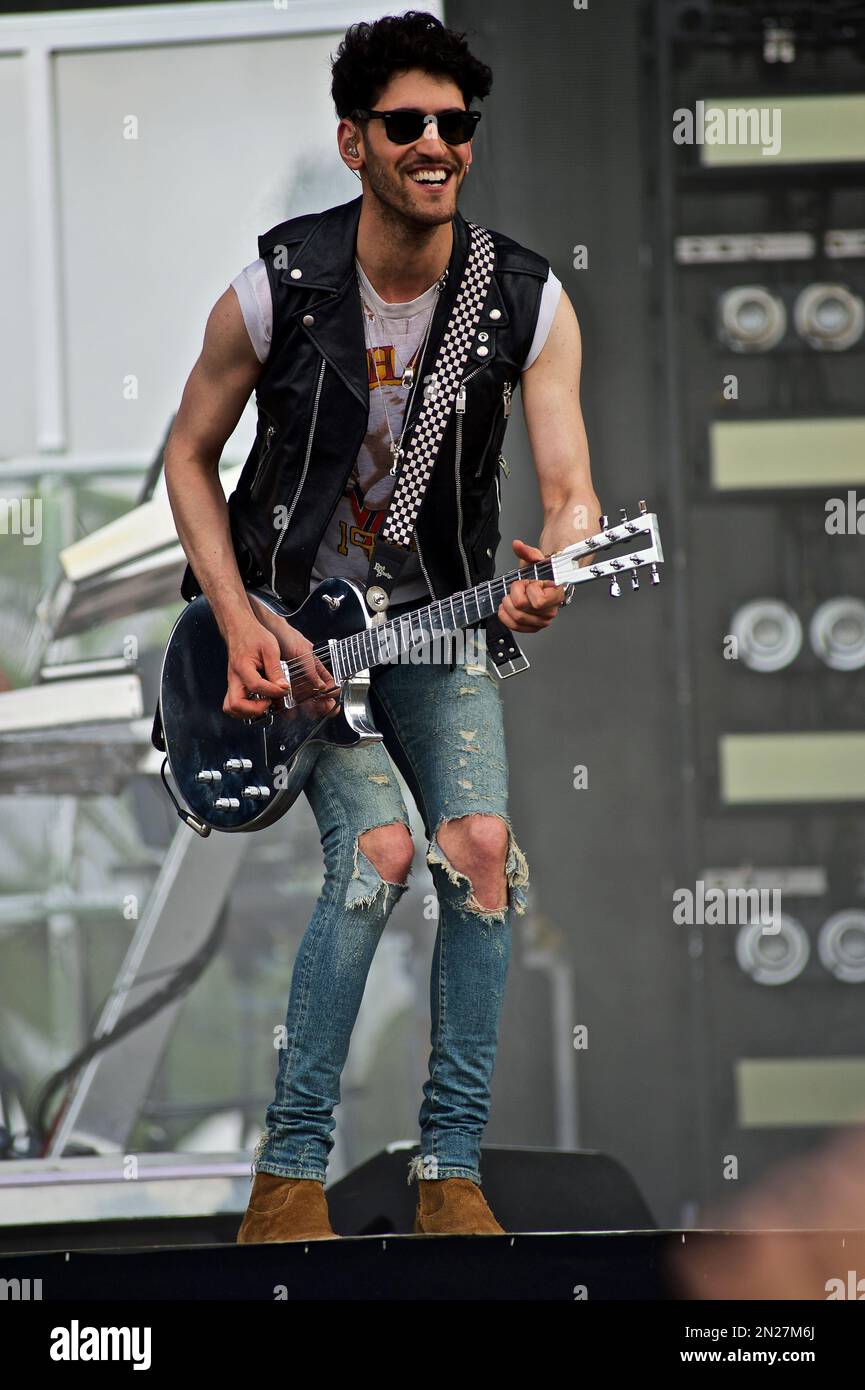 The Canadian electro-funk duo Chromeo performs at The Governors Ball ...