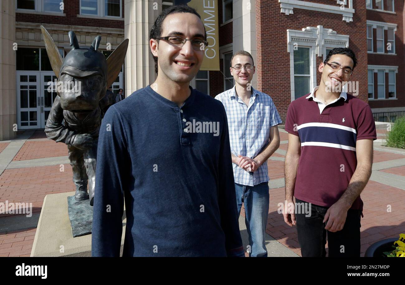 Syrian brothers Molham Kayali, left, Ebrahim Kayali, right and Mohammad ...