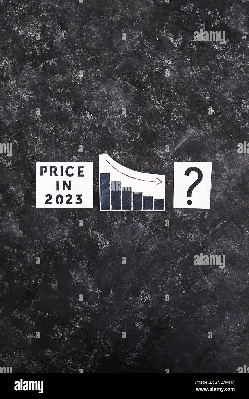 interest rates or inflation and cost of living concept, chart showing ...