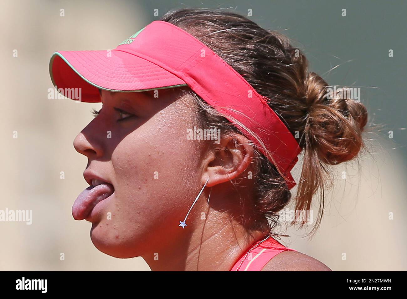 Paula Badosa Gibert of Spain celebrates winning the girls final match ...