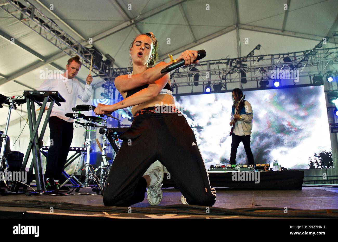 The Danish singer songwriter MO performs at The Governors Ball Music ...
