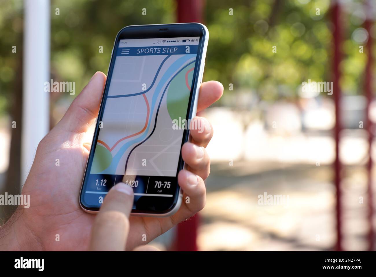 Fitness tracker map hi-res stock photography and images - Alamy