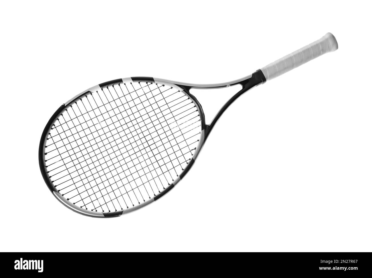 Tennis racket isolated on white. Sports equipment Stock Photo - Alamy