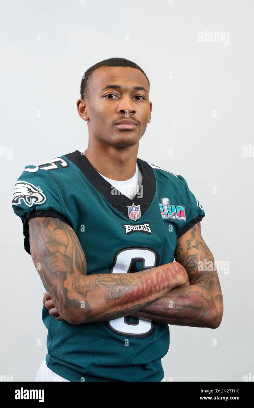 Philadelphia Eagles wide receiver DeVonta Smith poses for a portrait at ...