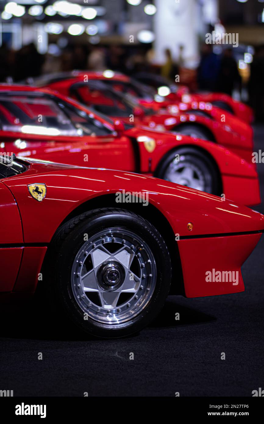 Old School red Ferrari Stock Photo - Alamy