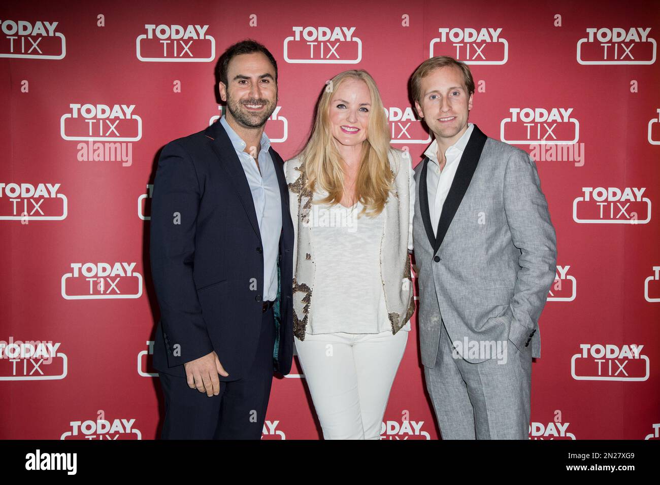 TodayTix founder Brian Fenty, Kerry Ellis and TodayTix founder Merritt ...