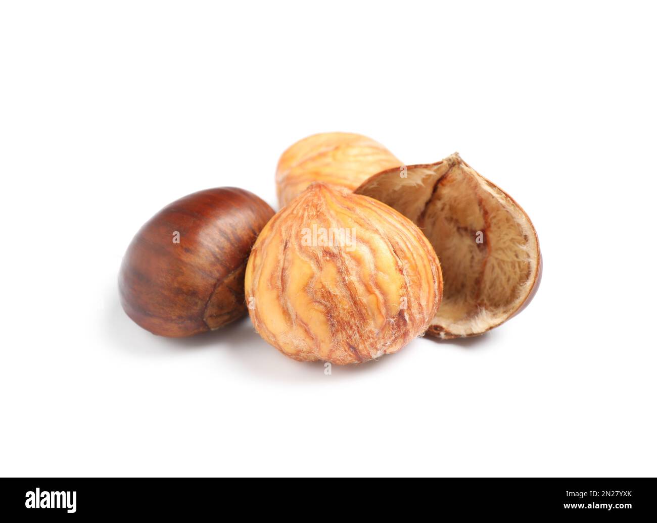 Peeled sweet chestnut hi-res stock photography and images - Alamy