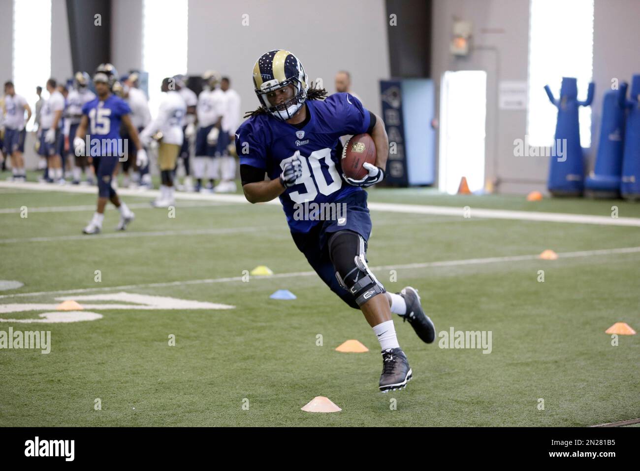 St. Louis Rams running back Todd Gurley runs with the ball during an ...