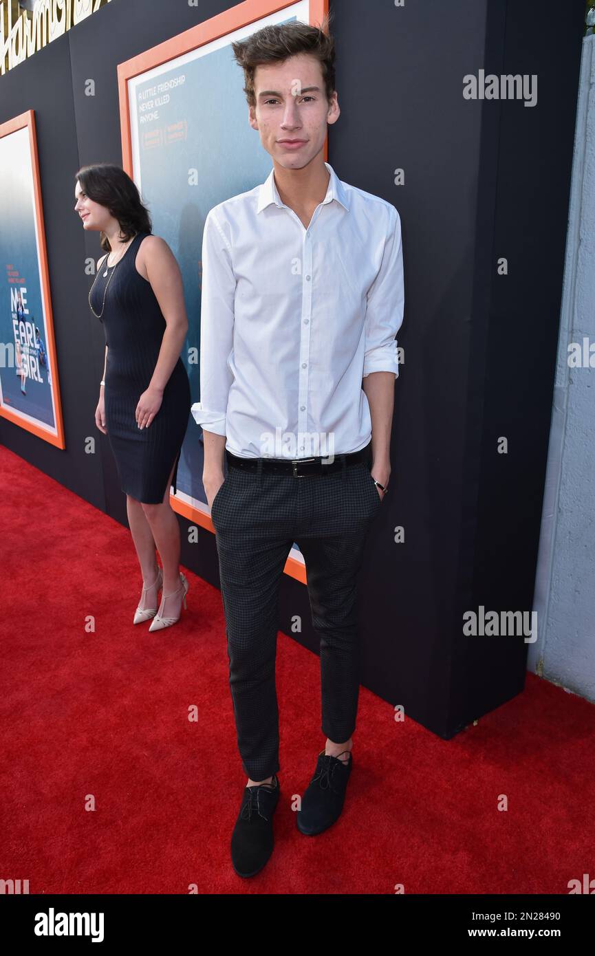 Jack Baran arrives at LA Premiere Of "Me And Earl and The Dying Girl ...