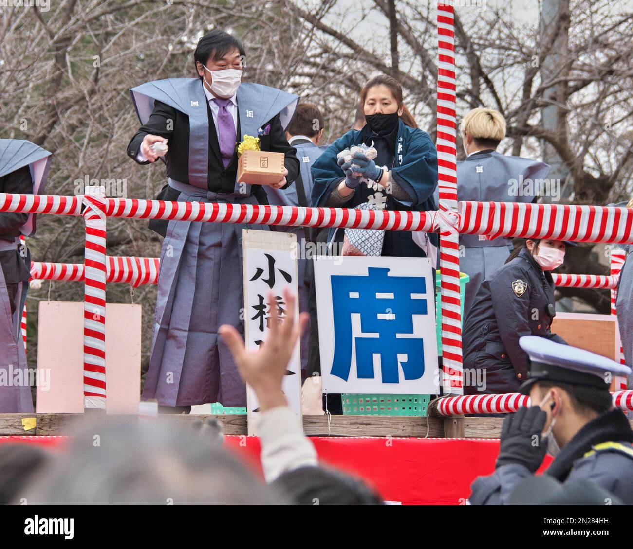 Japanese former professional wrestler Kenta Kobashi attends the bean ...