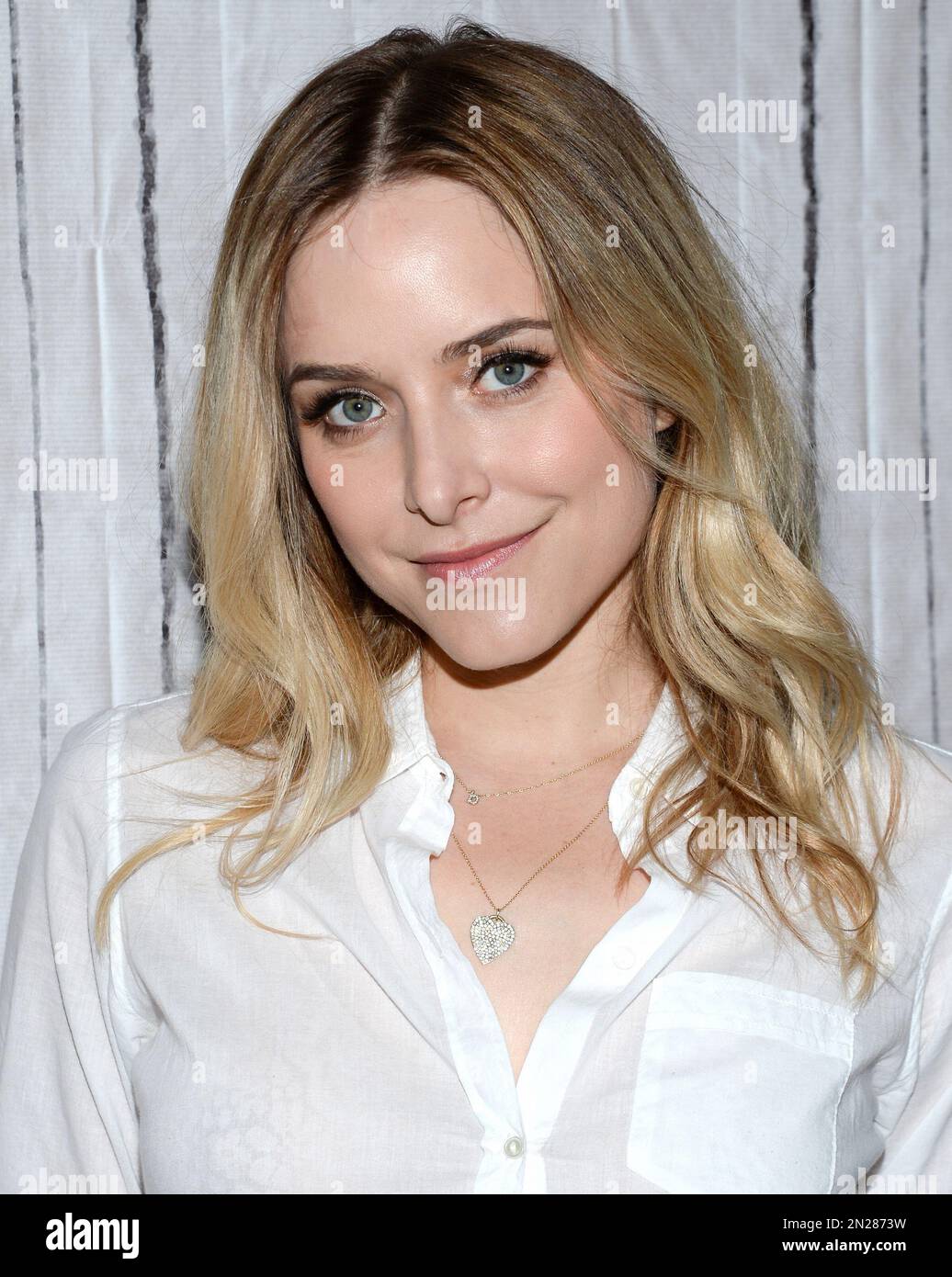 Actress And Author Jenny Mollen Poses Backstage Before Aol S Build