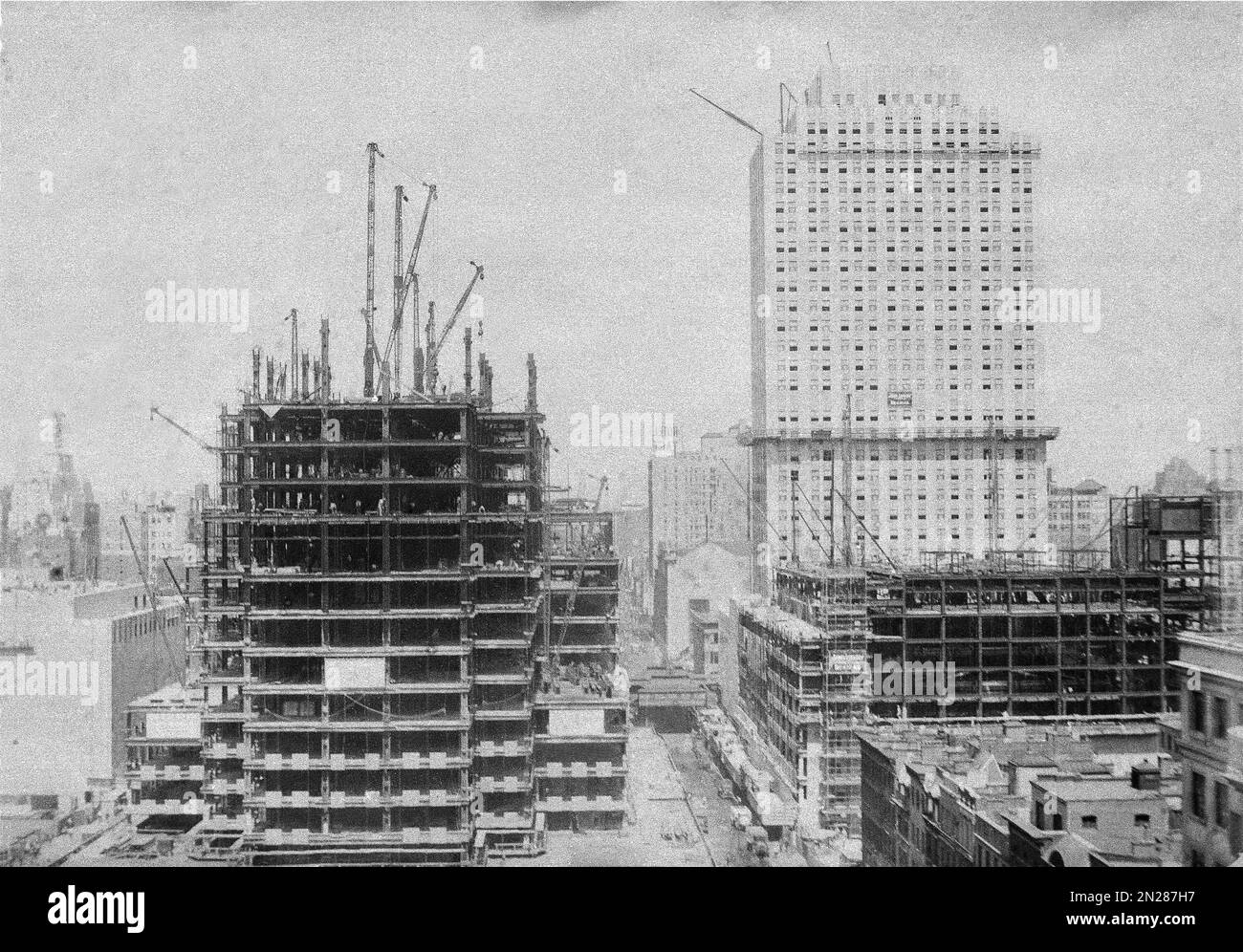 The future Rockefeller Center in New York City is pictured under ...