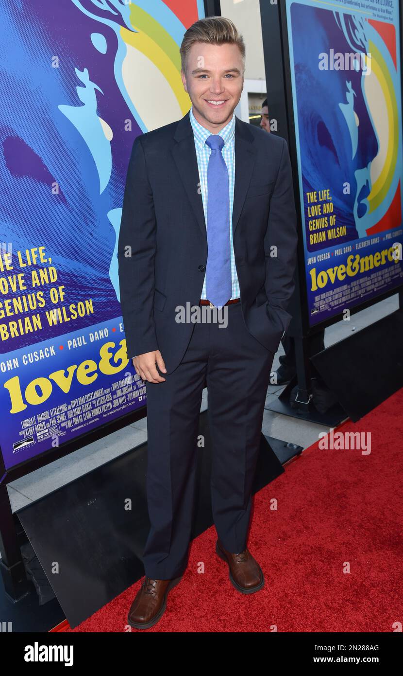 Brett Davern arrives at the LA Premiere Of "Love & Mercy" at the Samuel ...