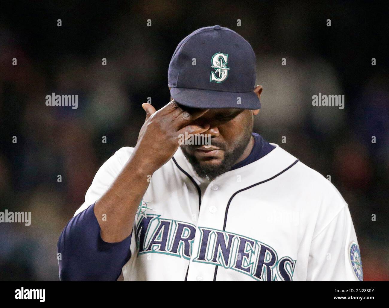 Seattle Mariners relief pitcher Fernando Rodney walks off the field ...