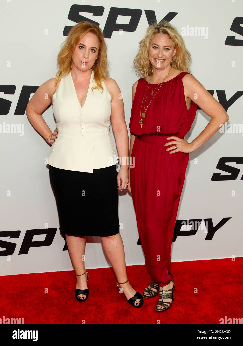 Jessica Chaffin, left, and Jamie Denbo, right, attend the premiere of ...