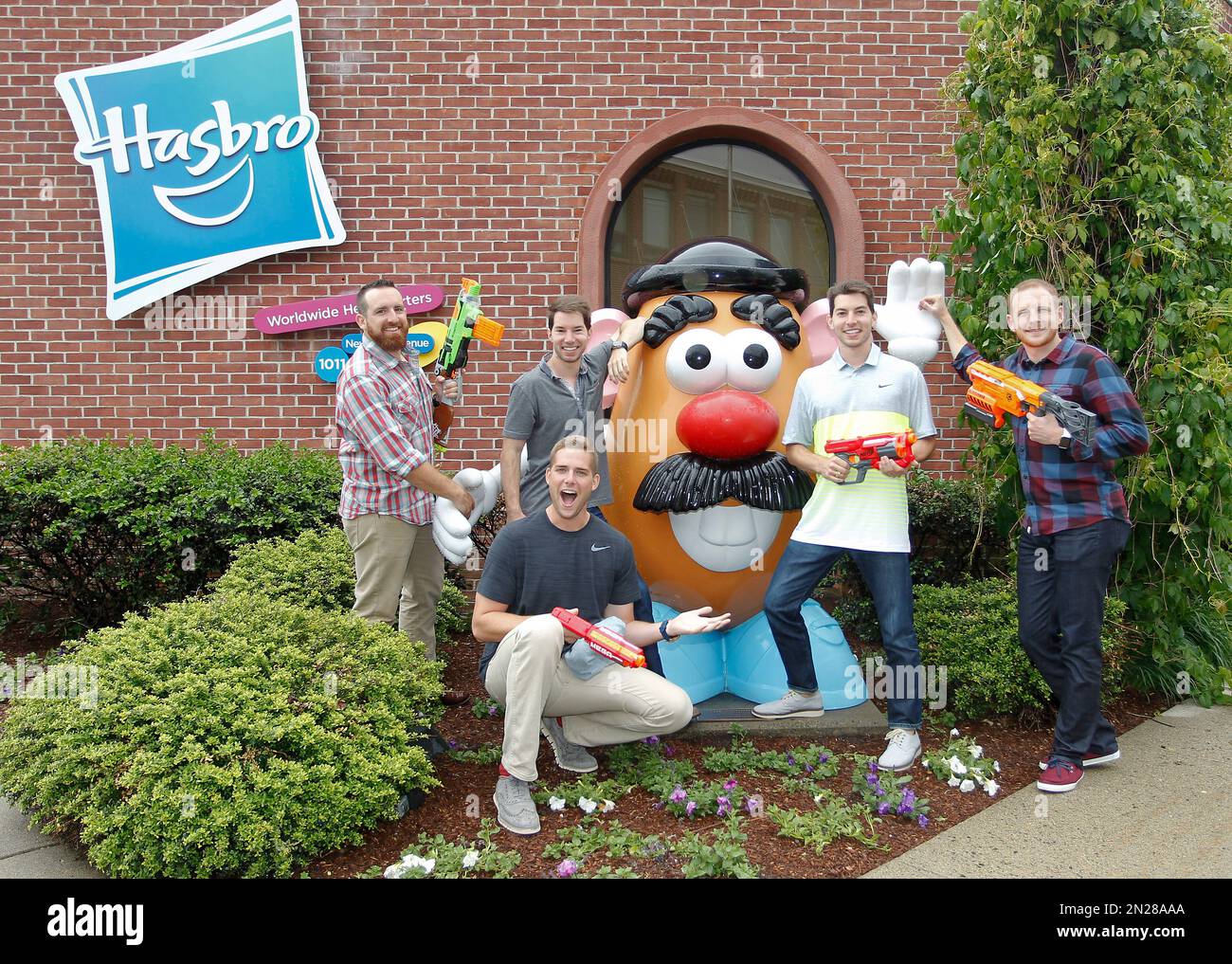 Trick shot YouTube stars Dude Perfect members Tyler Toney, Cory Cotton ...