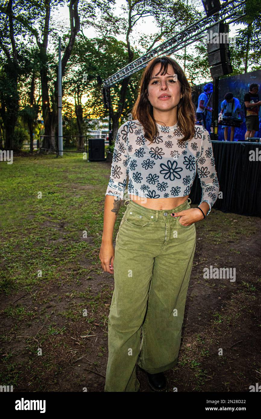 American-Argentine singer Rosario Ortega after a show in Buenos Aires ...