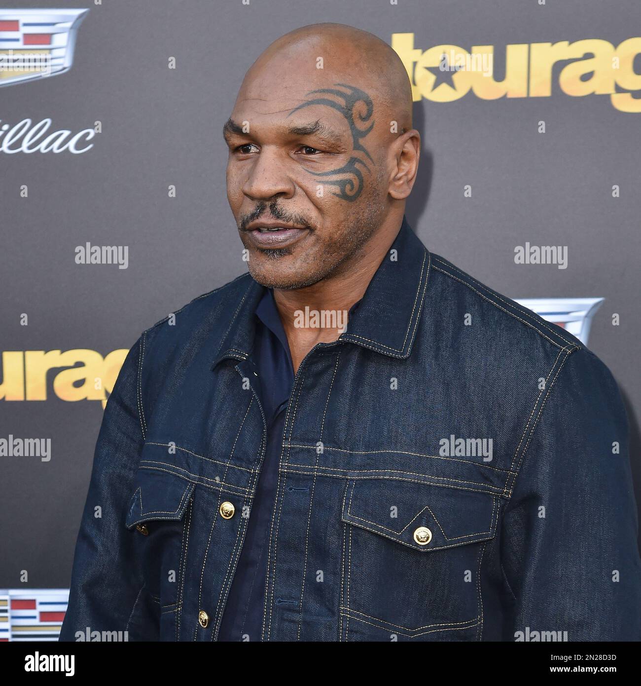 Mike Tyson arrives at the LA Premiere Of "Entourage" at the Regency ...