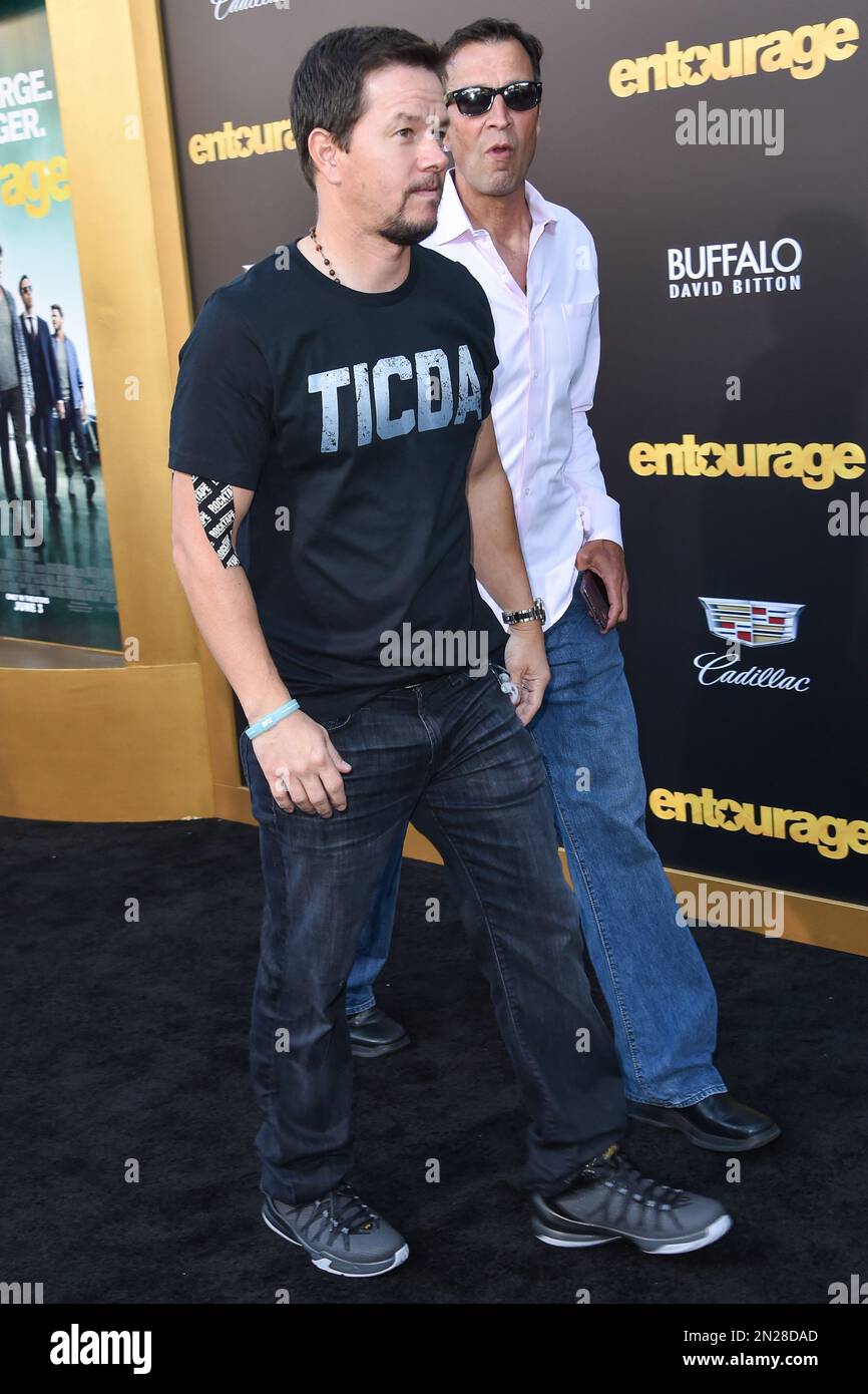Mark Wahlberg, left and Johnny Alves arrive at the LA Premiere Of ...