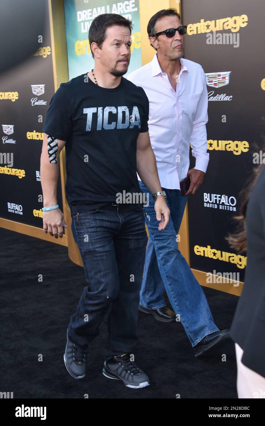 Mark Wahlberg, left and Johnny Alves arrive at the LA Premiere Of ...