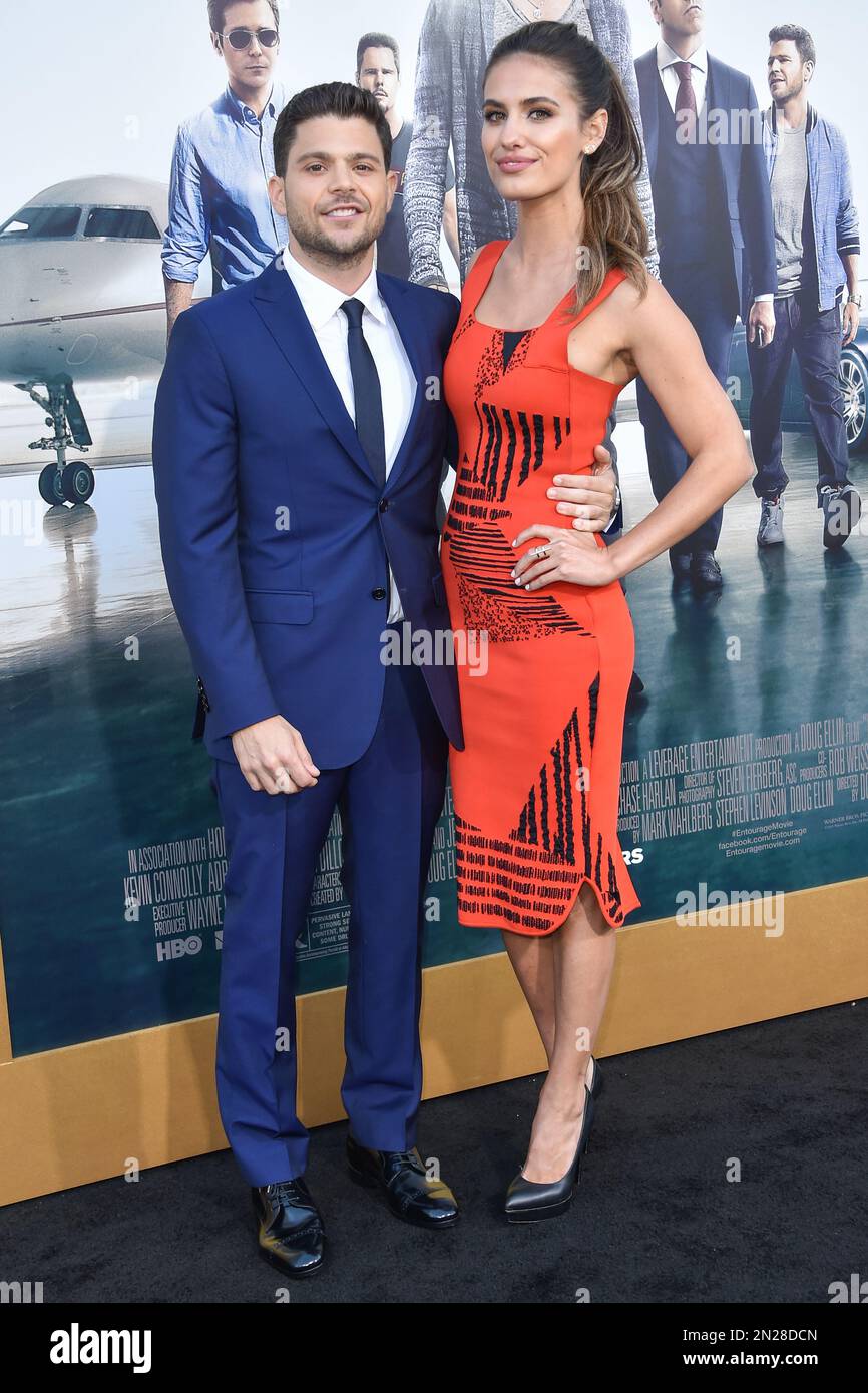 Jerry Ferrara, left and Breanne Racano arrivesat the LA Premiere Of ...