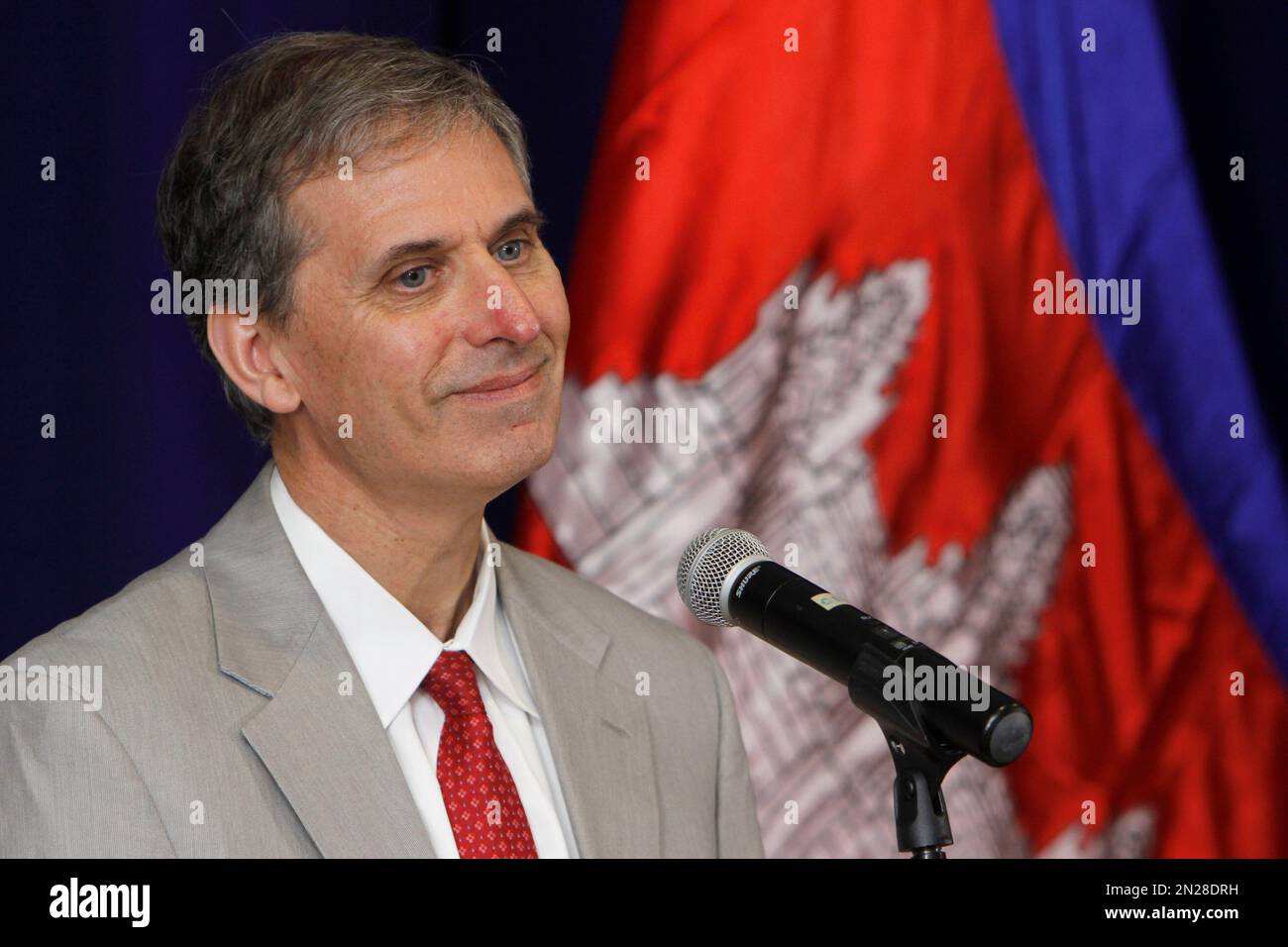 U.S. Deputy Assistant Secretary of State Scott Busby speaks during a ...