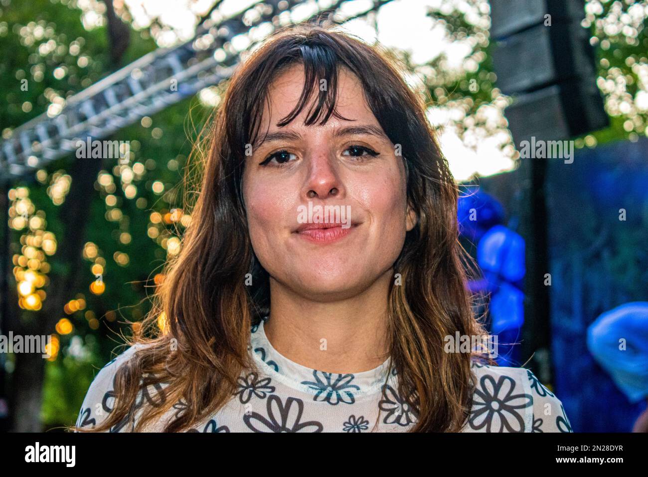 American-Argentine singer Rosario Ortega after a show in Buenos Aires ...