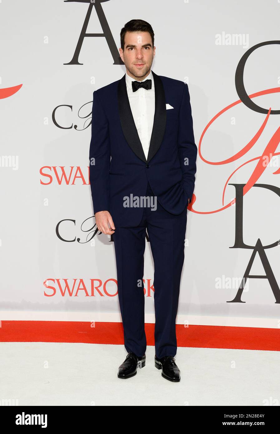 Zachary Quinto arrives at the 2015 CFDA Fashion Awards at Alice Tully ...